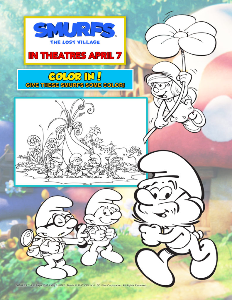 SMURFS The Lost Village Activity Sheets! - Mom the Magnificent