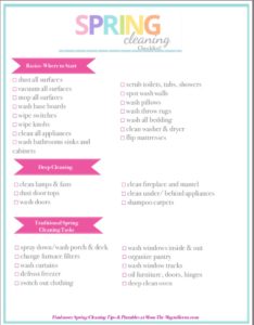 Spring Cleaning Tips & Hacks with Checklist! - Mom the Magnificent