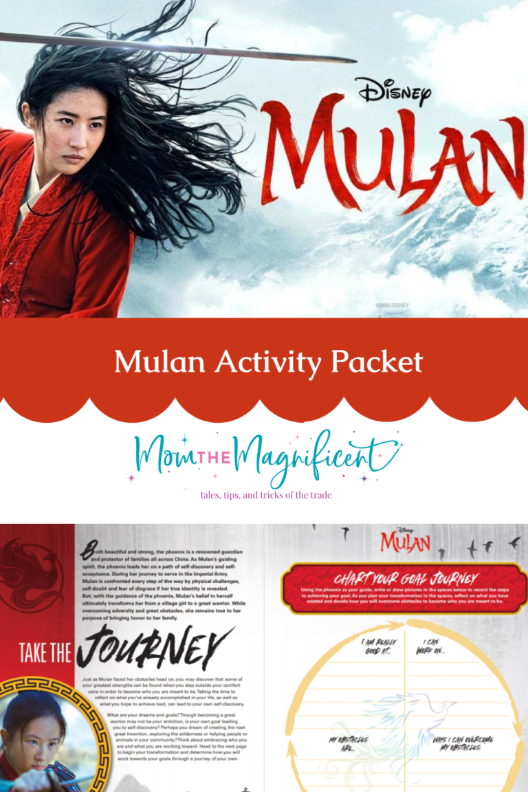 Disney's Mulan - Activity Packet - Mom the Magnificent