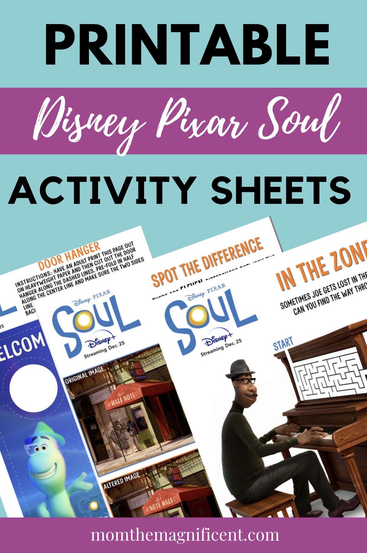 Soul Activity Sheets - Mom the Magnificent