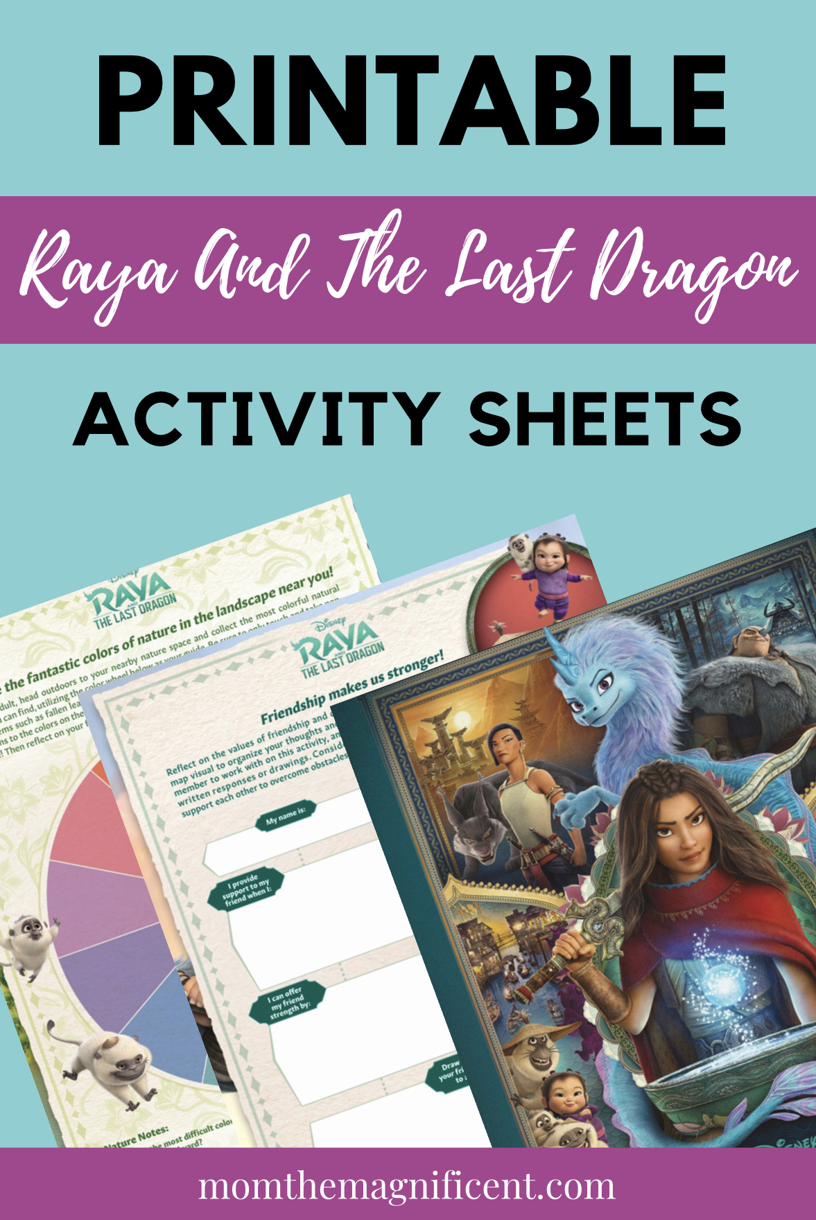 Disney's Raya And The Last Dragon - Activity Packet - Mom the Magnificent