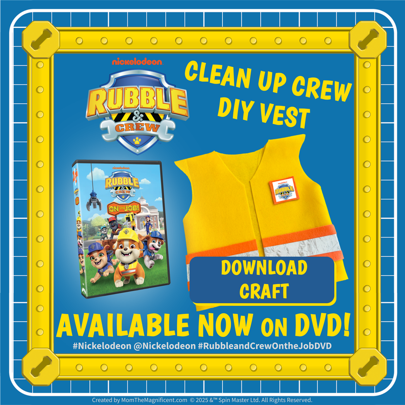 Paw Patrol - Clean Up Crew DIY Vest - Mom the Magnificent